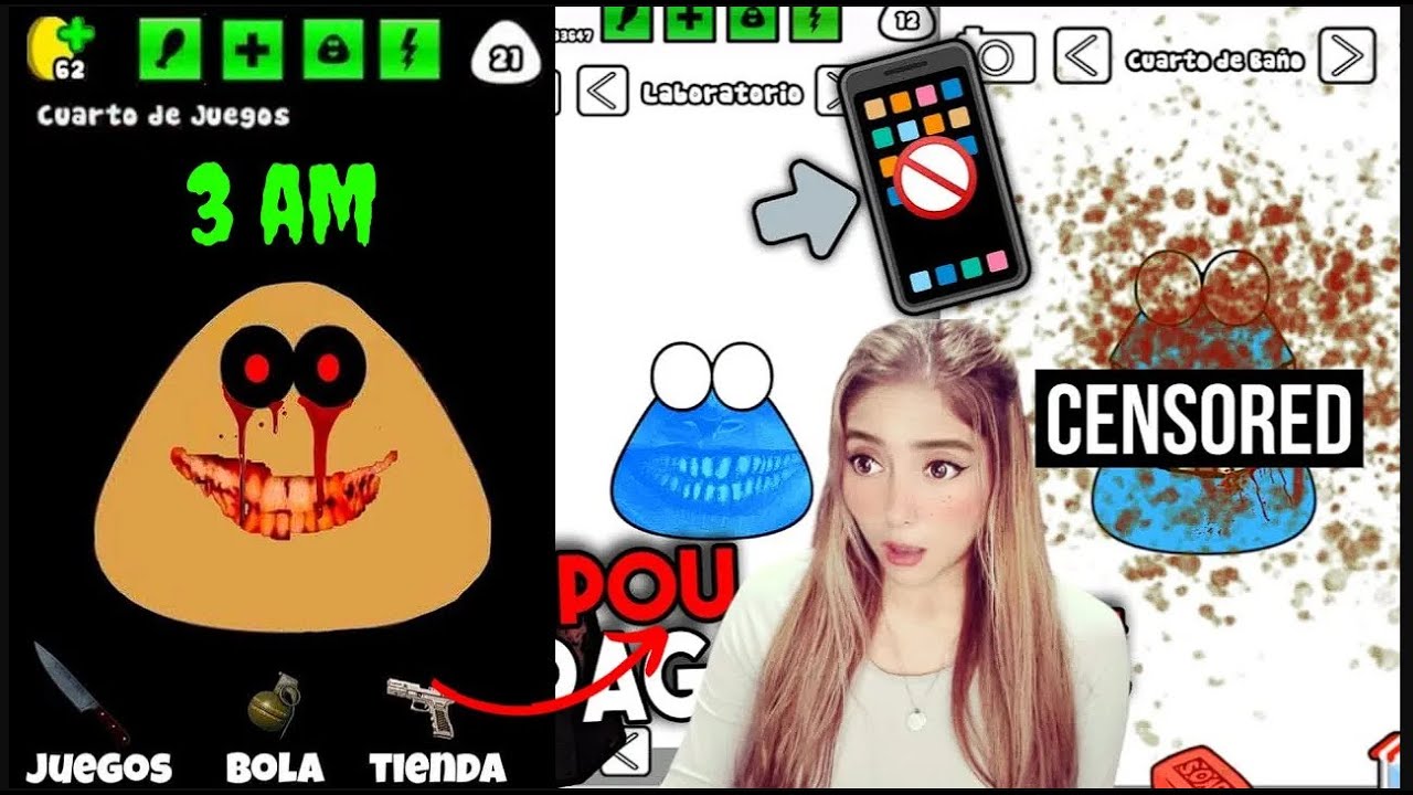 LA VENGANZA de POU a la 3 AM 😰 | No debí jugar POU esta APP está ...