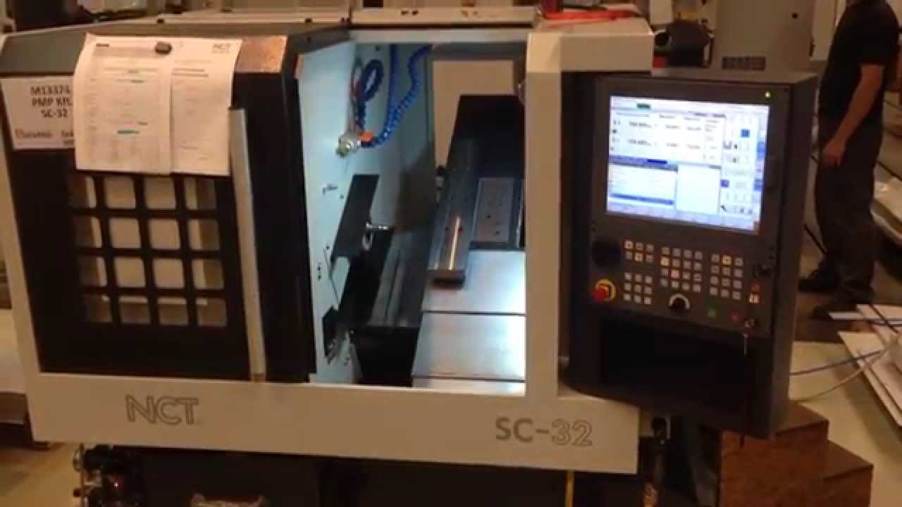 NCT 201 CNC vezérlővel szerelt SC-32 CNC esztergagép sikersorozat - YouTube