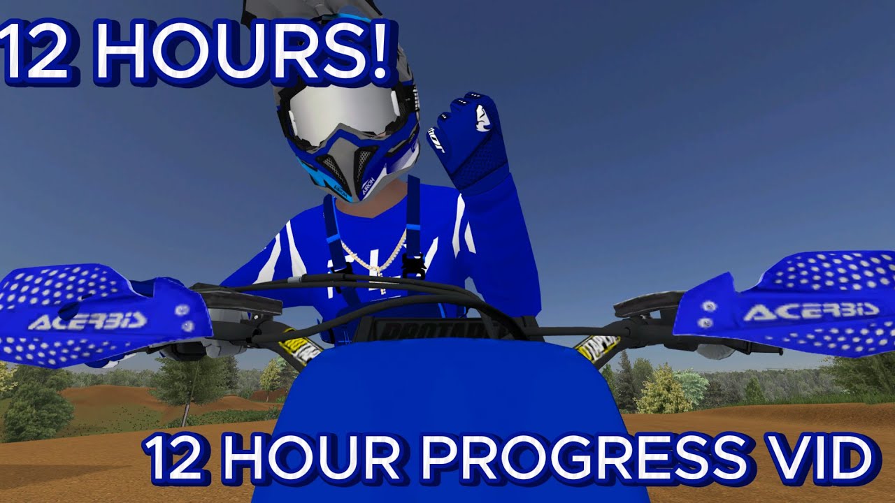 MY 12 HOUR PROGRESS IN MX BIKES! FIRST TIME USING @Troyjann LEAN ...