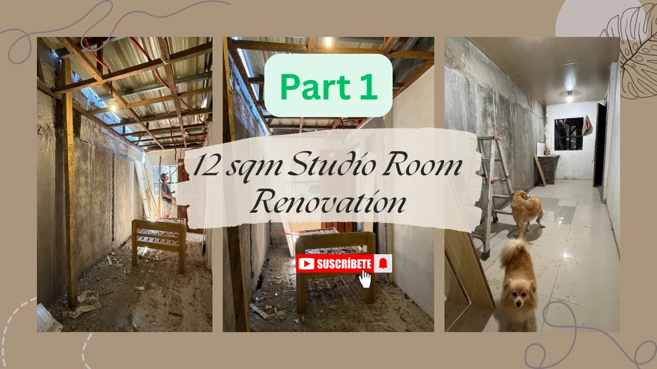 PART 1 |12 sqm studio room renovation | Passive income - YouTube