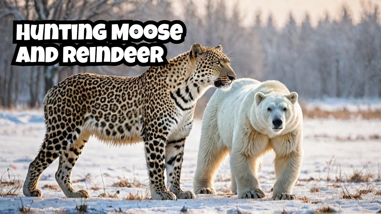 Stop the Leopard and Polar Bear from Hunting Moose and Reindeer - YouTube
