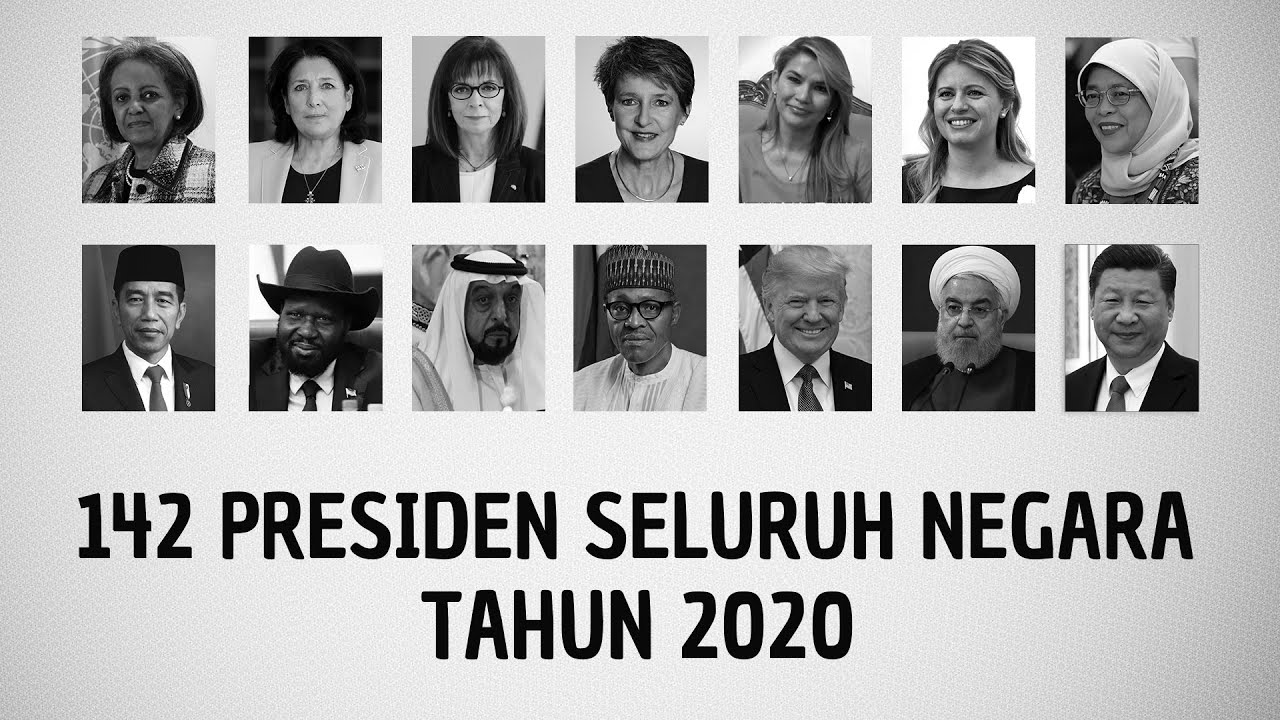 142 Presiden Kepala Negara di Dunia 2020 - YouTube