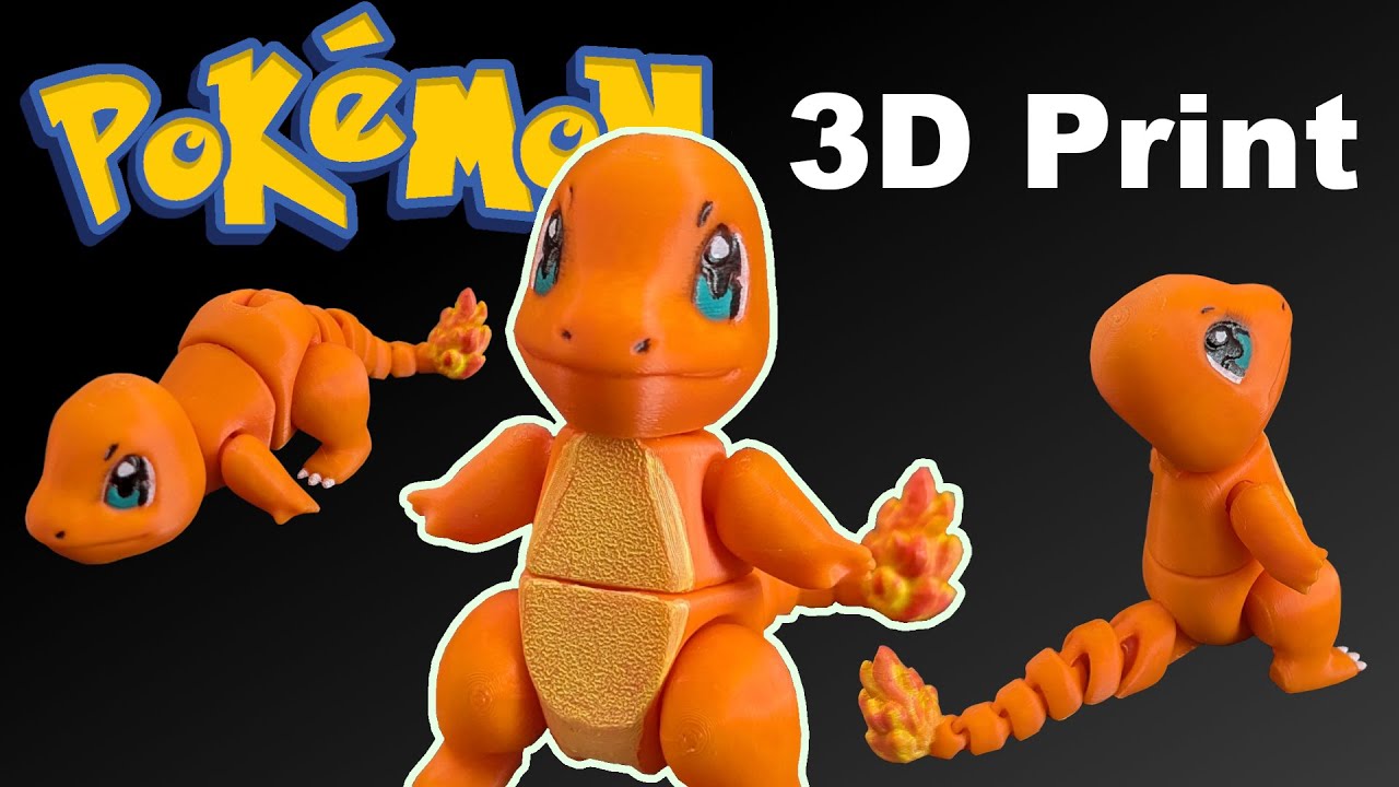 3D Print Pokemon: How to print a Charmander Pokémon! 🔥 | Cool 3D ...