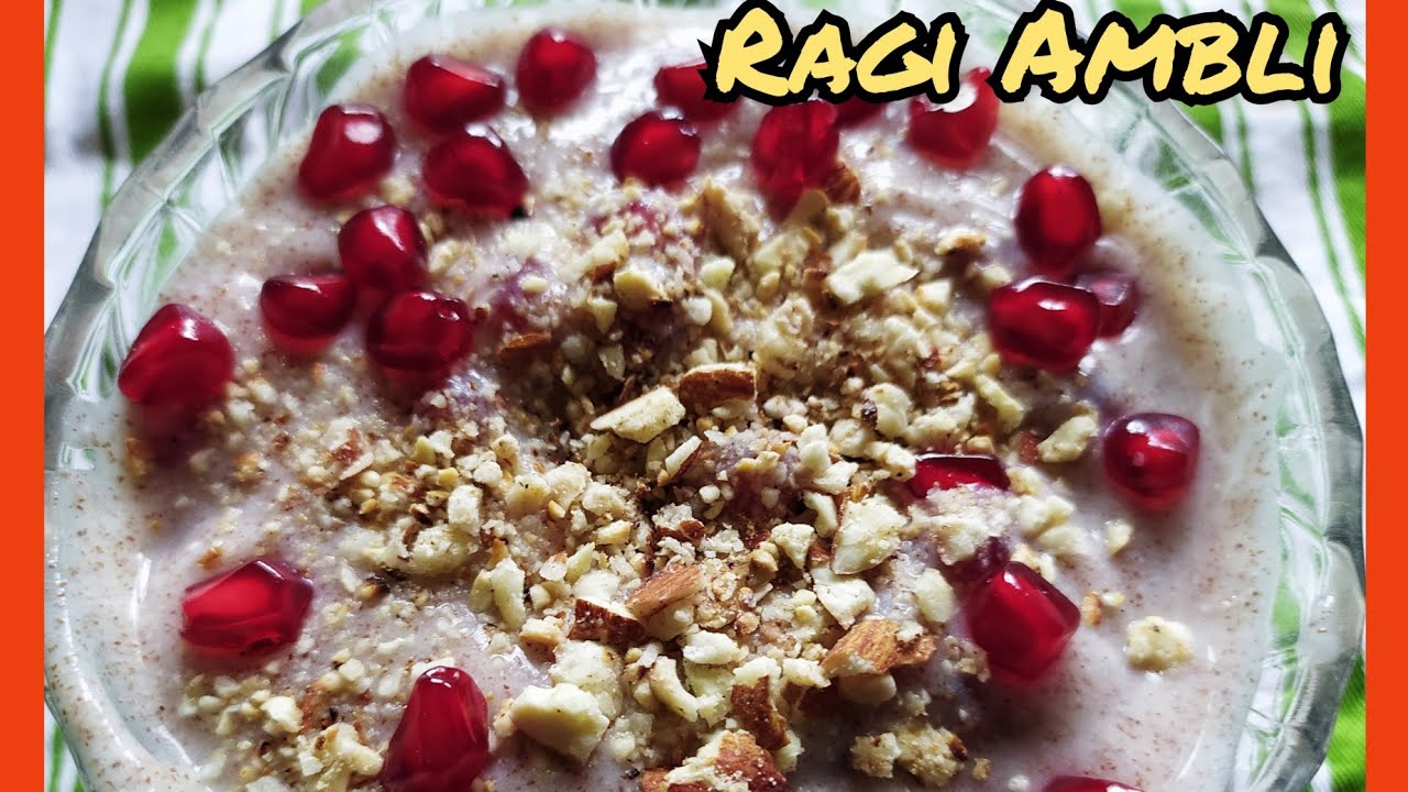 Healthy breakfast/Ragi Ambli/Rich and healthy breakfast recipe/south ...