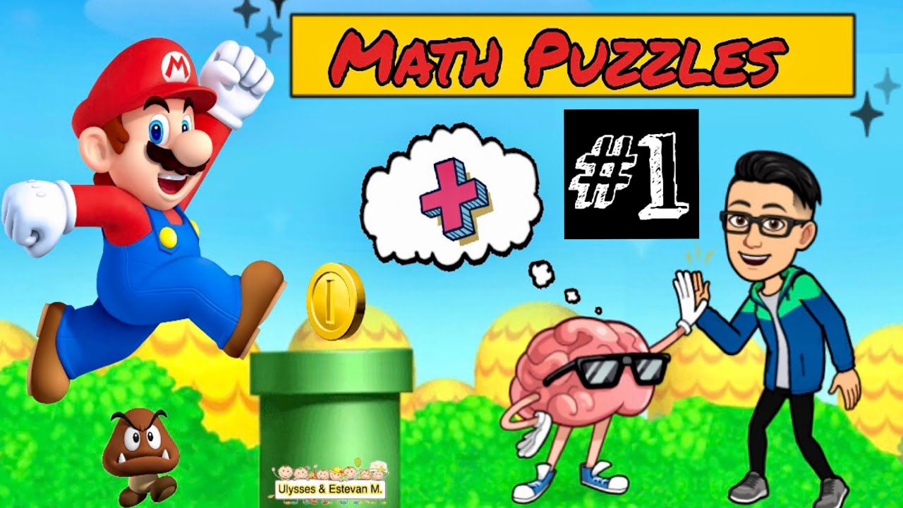 Math Puzzles #1 - Mario Challenge | Brain Teasers Fun For Kids | 10 ...