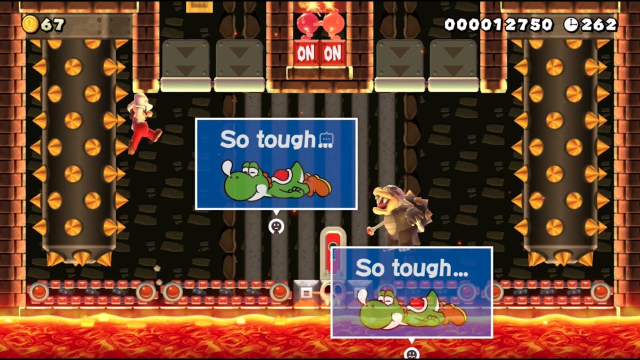 Koopaling Levels: "7-5 Morton's Spike Pillar Castle" by, Iggy2602 - YouTube