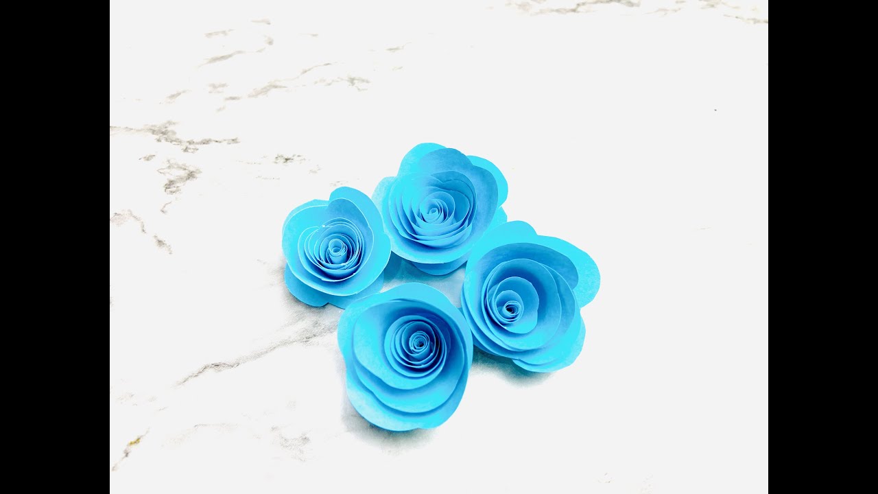 Diy Spiral Rose With Craft Paper Diy Spiral Rolled Paper Roses