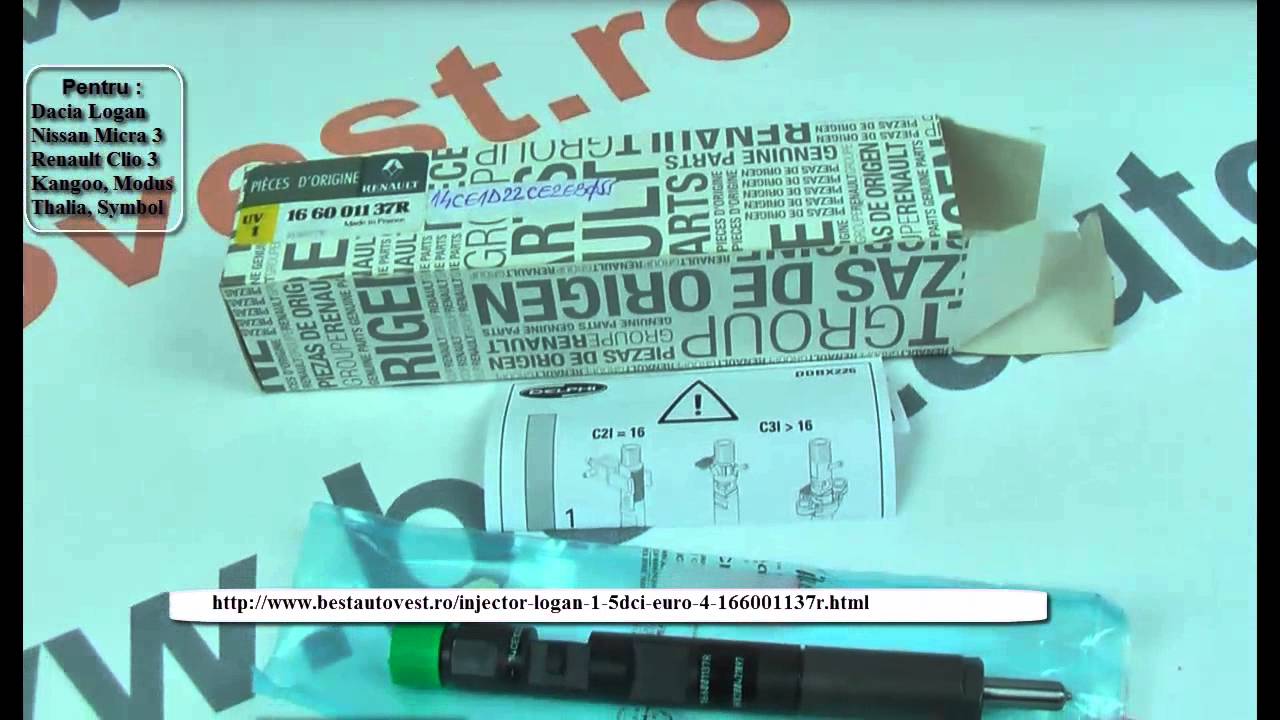 Injector Renault Clio 2, Megane 2, Scenic 2, Kangoo, Symbol, 166001137R ...