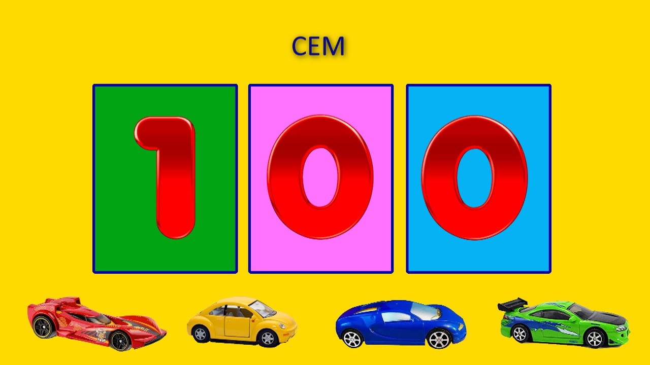 Aprenda a contar os Números de 1 a 100 com voz | coloridos 3D | Conte ...