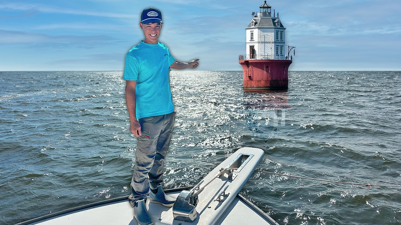 24 hours on an ABANDONED lighthouse - YouTube