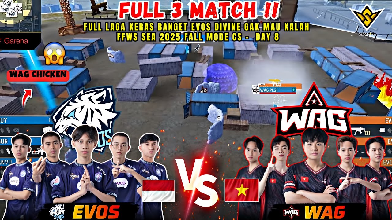 EVOS MODE COMEBACK‼️EVOS DIVINE VS WAG Double Elimination Day 8 | CS ...