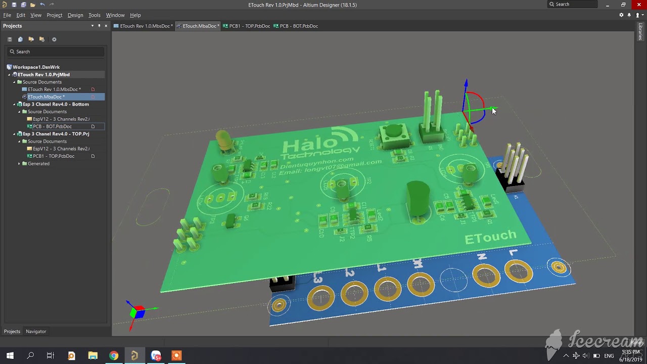 3D Multiboard Altium 18 - YouTube