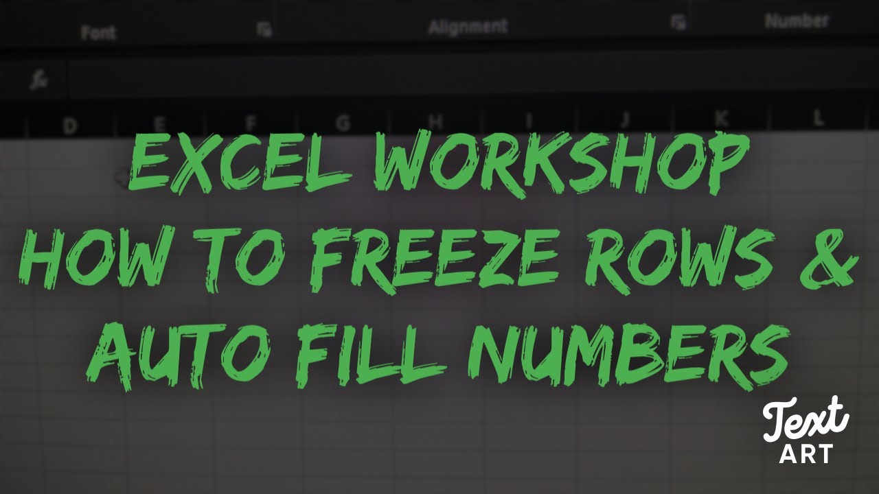 EXCEL How To Freeze Row How To Auto Fill Numbers On Excel YouTube EXCEL How To Freeze Row How To Auto Fill Numbers On Excel YouTube
