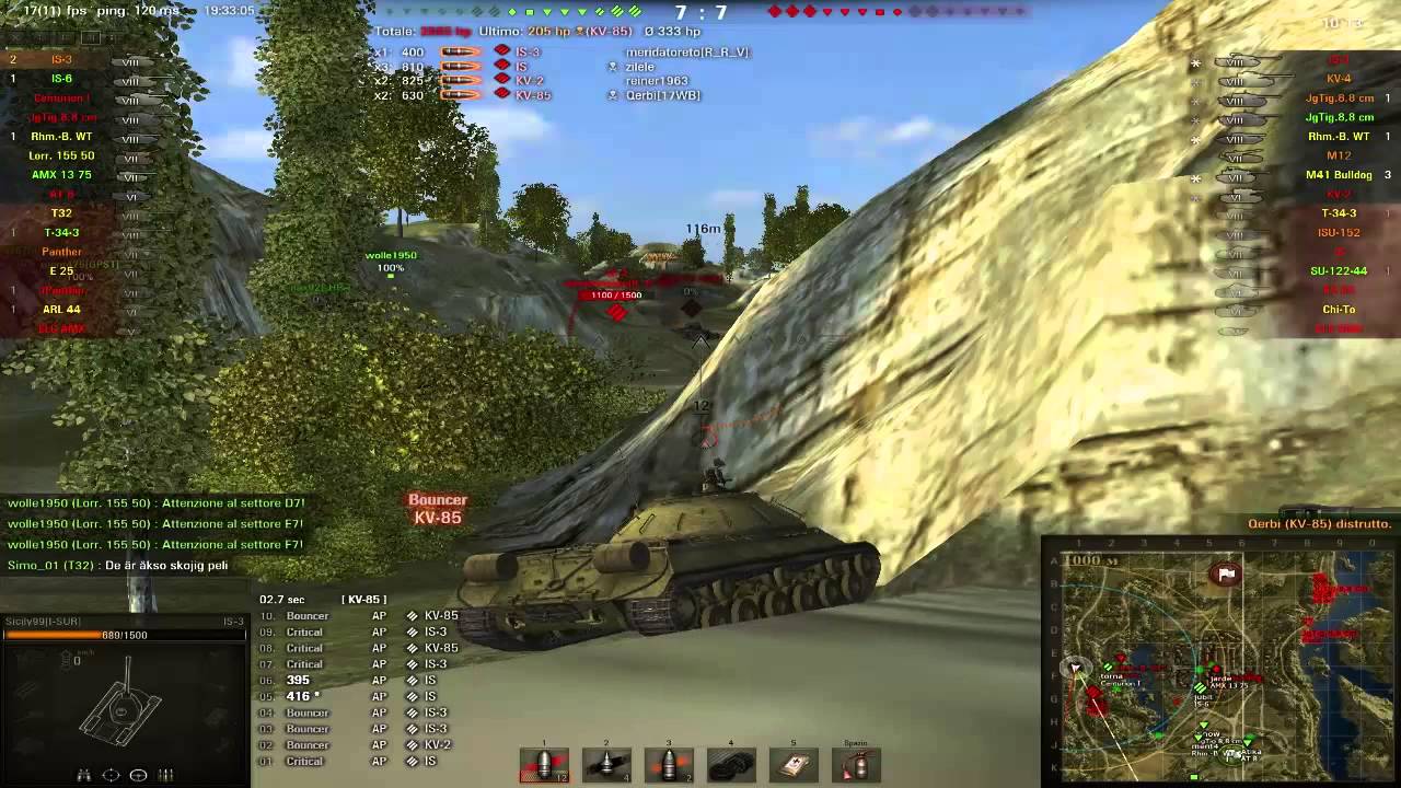 World Of Tanks--IS-3--La tecnica dello sidescraping [ITA] - YouTube