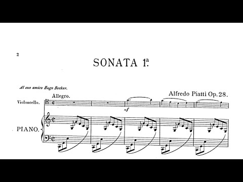 Alfredo Piatti - Cello Sonata No. 1 Op. 28 - YouTube