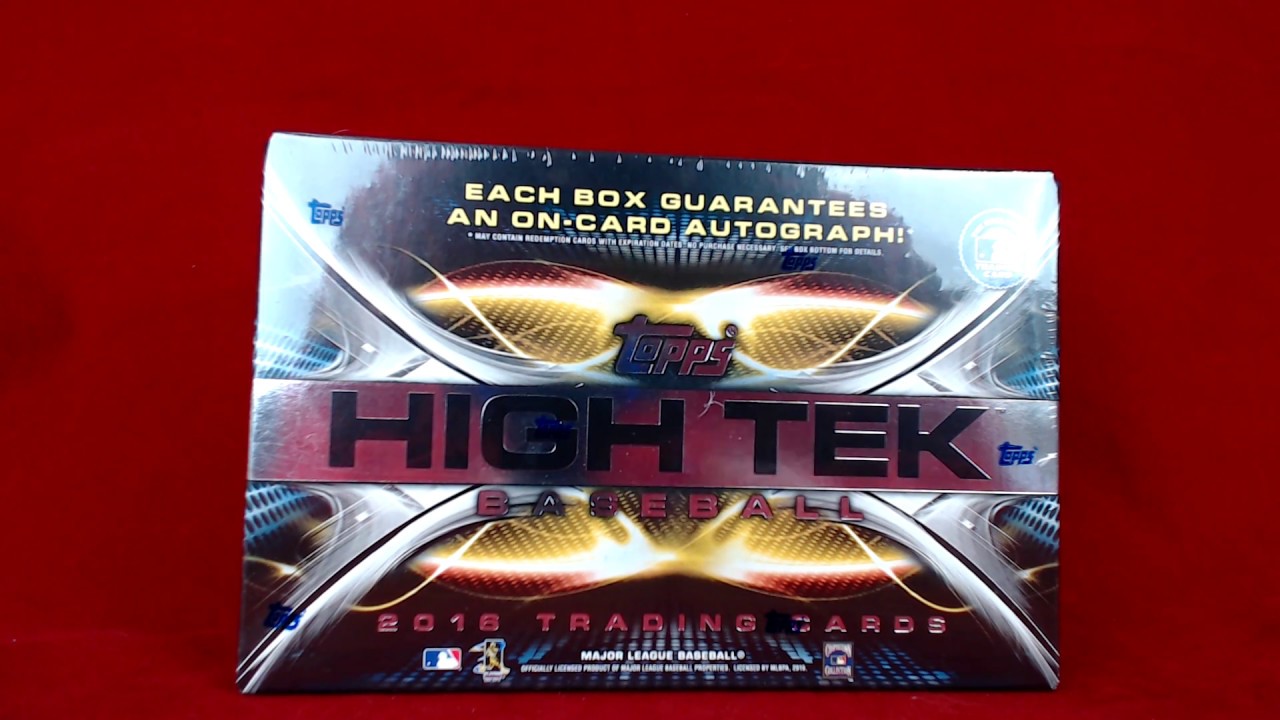 2016 Topps High Tek Baseball Box Break - YouTube
