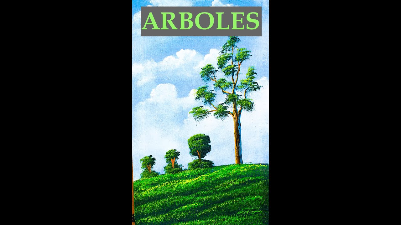 como hacer ARBOLES al oleo paso a paso para pintores principiantes, que ...