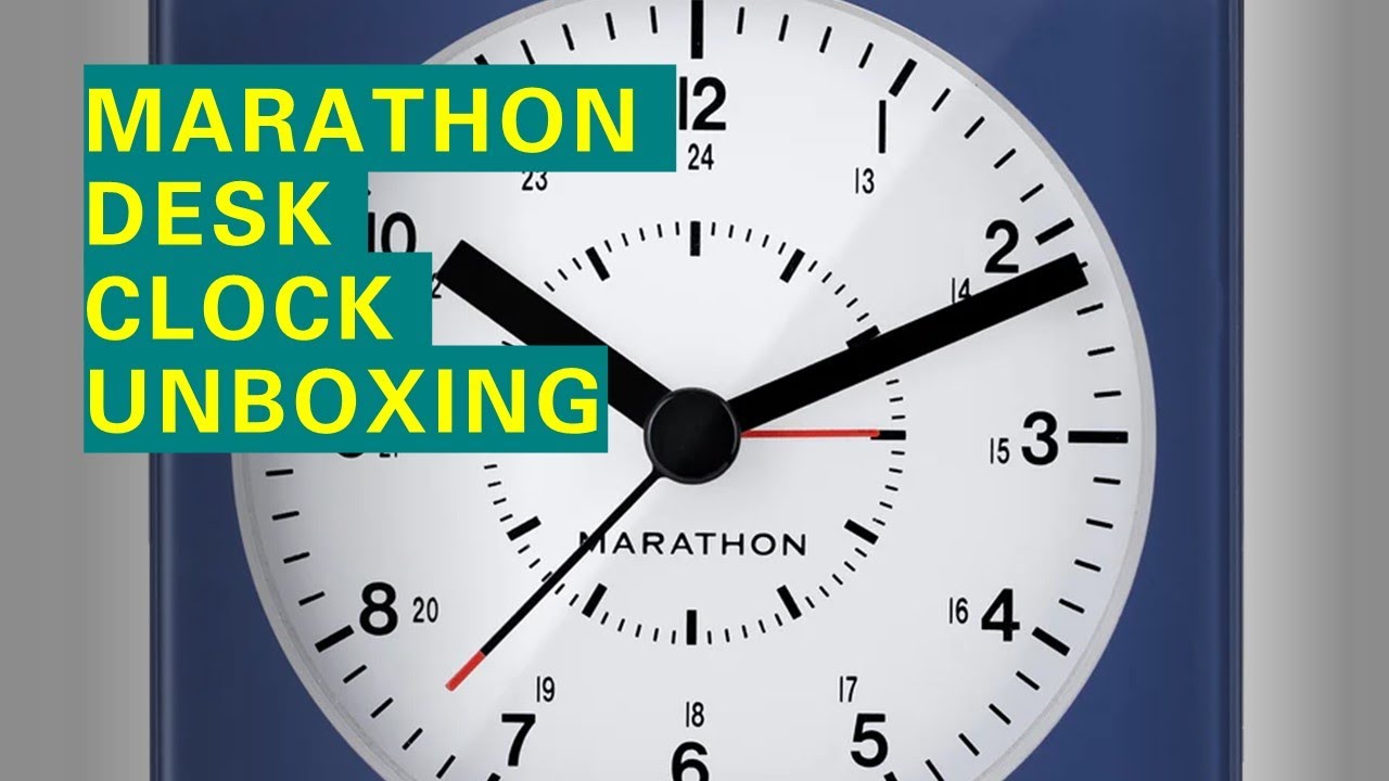 Marathon Classic Desk Alarm Clock - YouTube