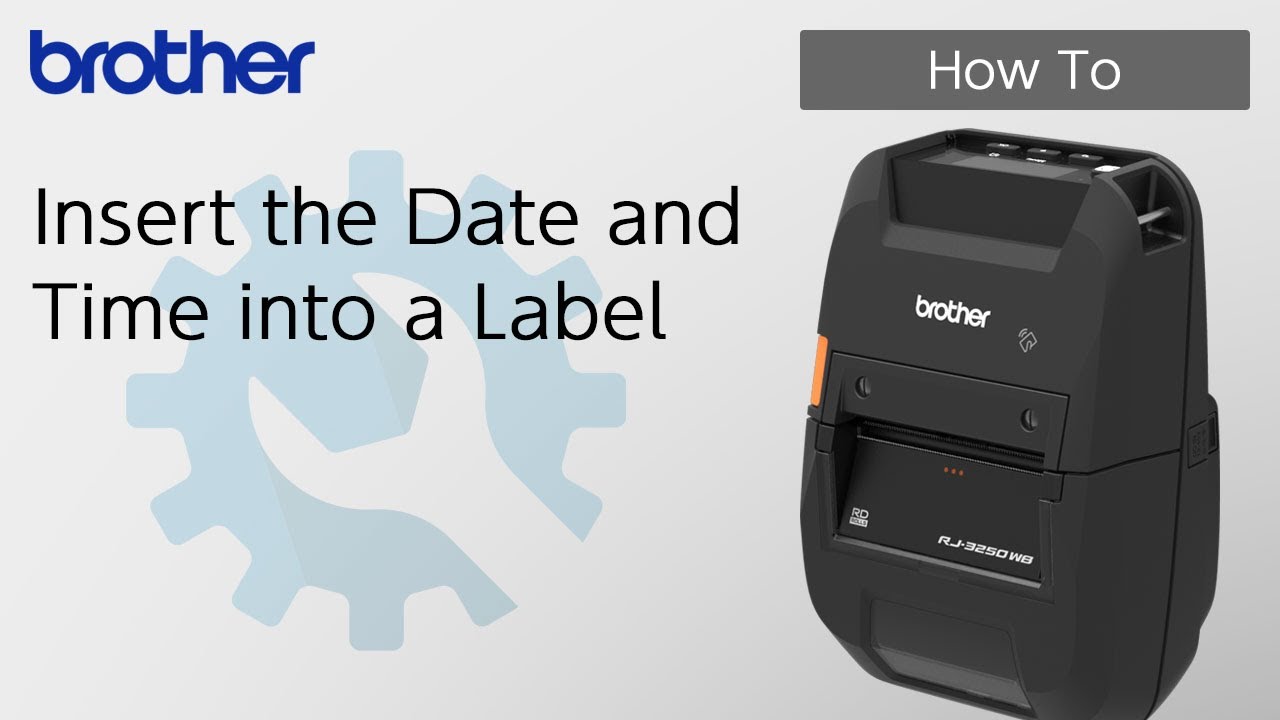 Insert the Date and Time into a Label [Brother Global Support] - YouTube