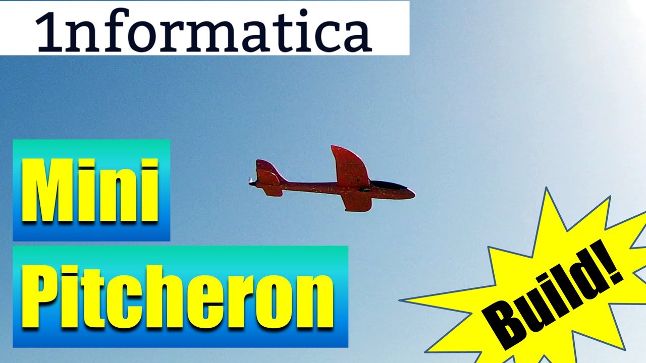 Mini Glider Pitcheron Powered RC Conversion ELRS - YouTube
