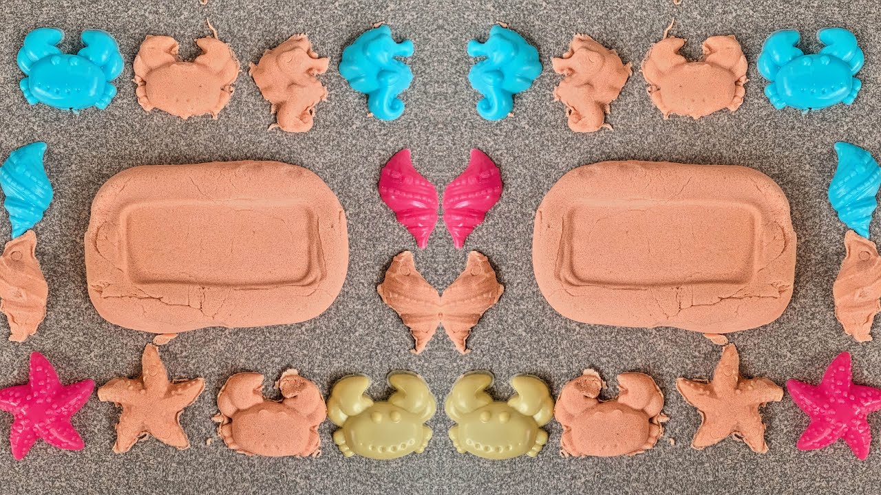 RELAXING SATISFYING KINETIC SAND VIDEO | HOW TO MAKE CRAFT FROM SAND ...