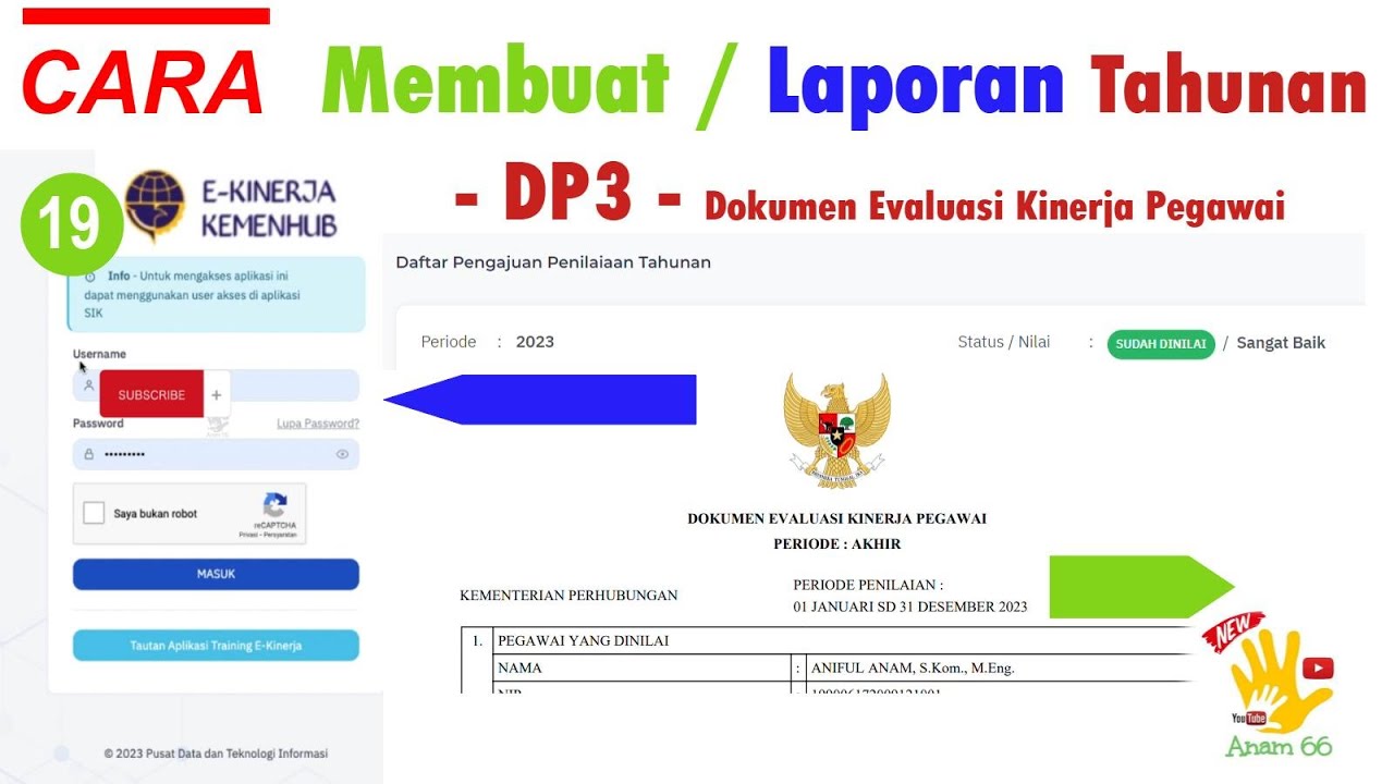 19 Cara Membuat dan Cetak Laporan DP3 Dokumen Evaluasi Pegawai - YouTube