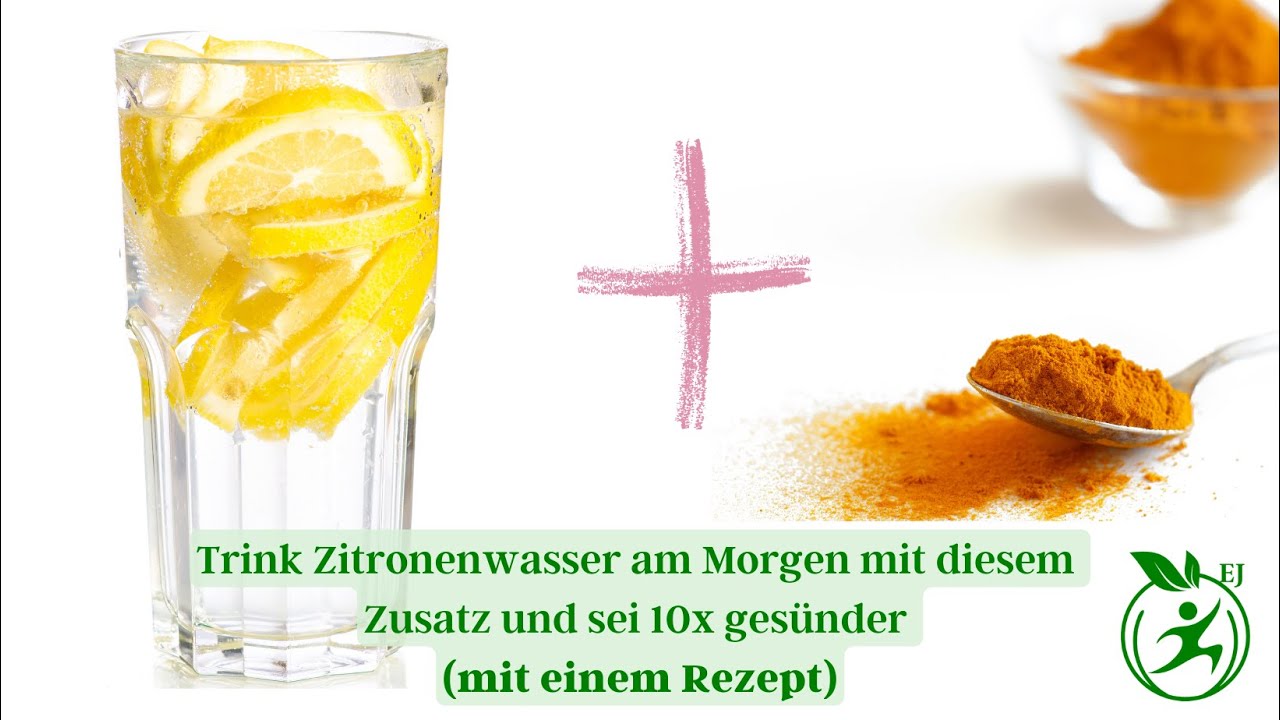 Trink Zitronenwasser am Morgen mit diesem Zusatz und sei 10x gesünder ...