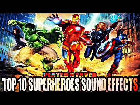 Top 10 Super Heroes Sound Effects / Avengers Super Hero Sound Effect ...