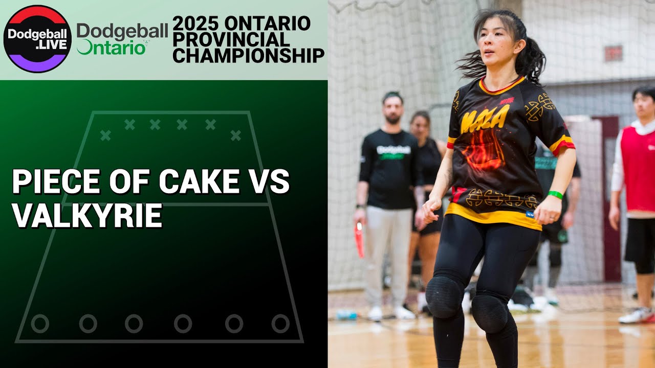 Piece of Cake vs Valkyrie / 2025 Ontario Dodgeball Championship - YouTube
