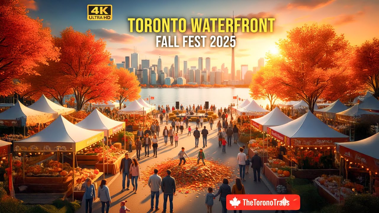 🍁 Toronto Fall Fest 2025 | Waterfront Magic in 4K UHD | Water/Fall ...