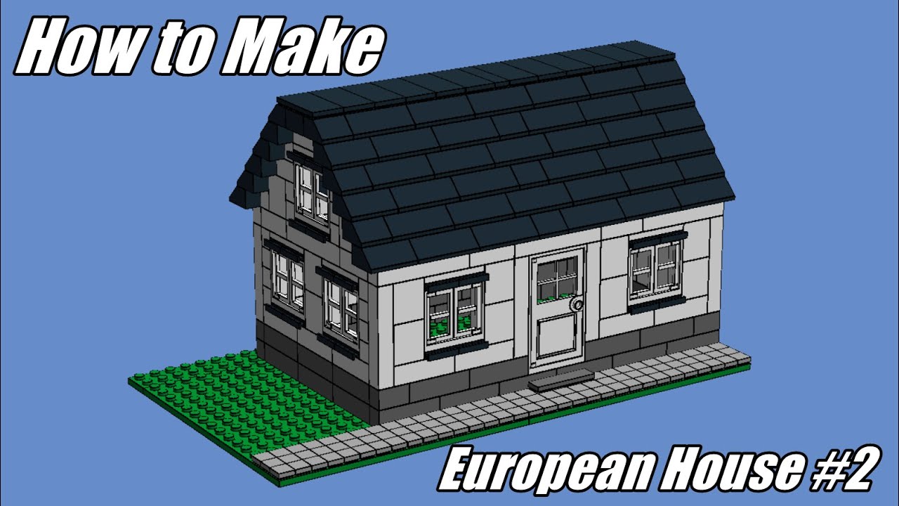 LEGO European House Instructions 2 - YouTube