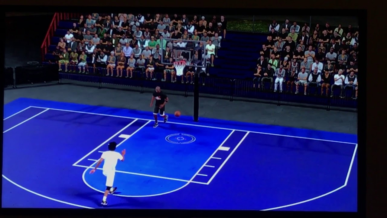 NBA2K18 Michael Jordan doing Jumpman logo dunk on blacktop - YouTube