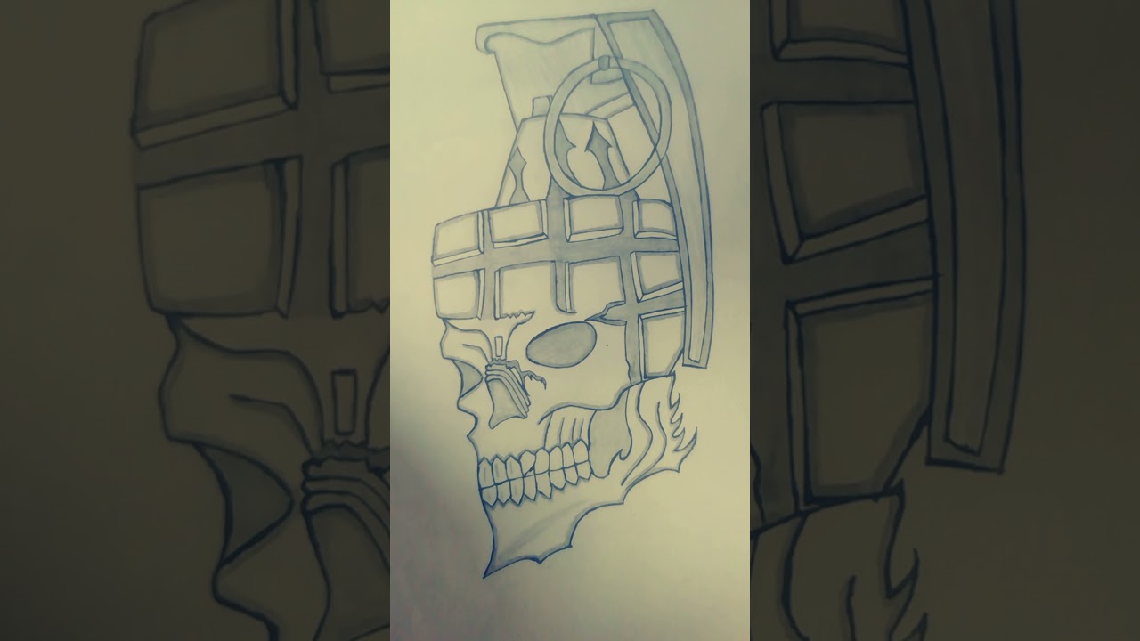 skull grenade draw 💣💣💥💥please subscribe my channel 🙏🙏🙏 - YouTube