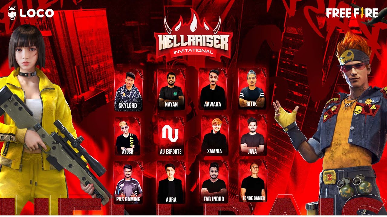 Free Fire | Hellraiser Invitational Semi Finals | Powered by Loco - YouTube