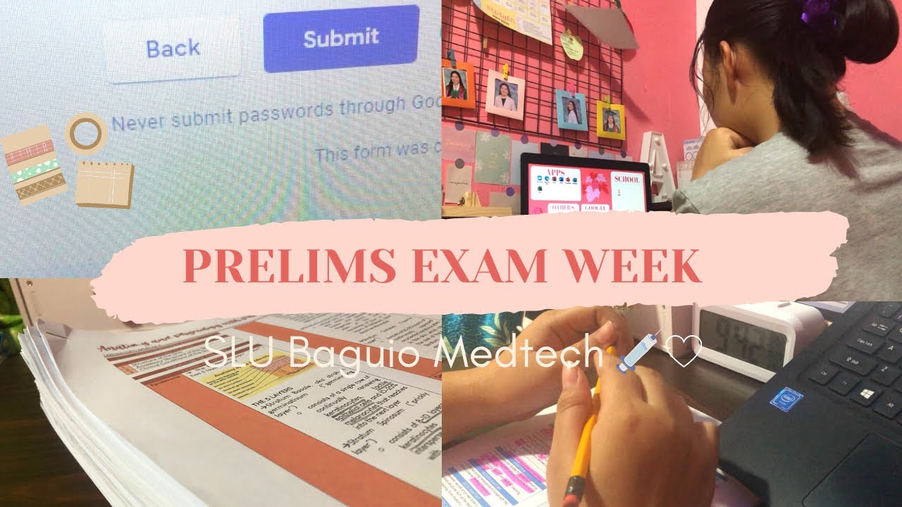 PRELIMS EXAM WEEK (preparations+exams) | SLU Medtech💉 ♡ - YouTube