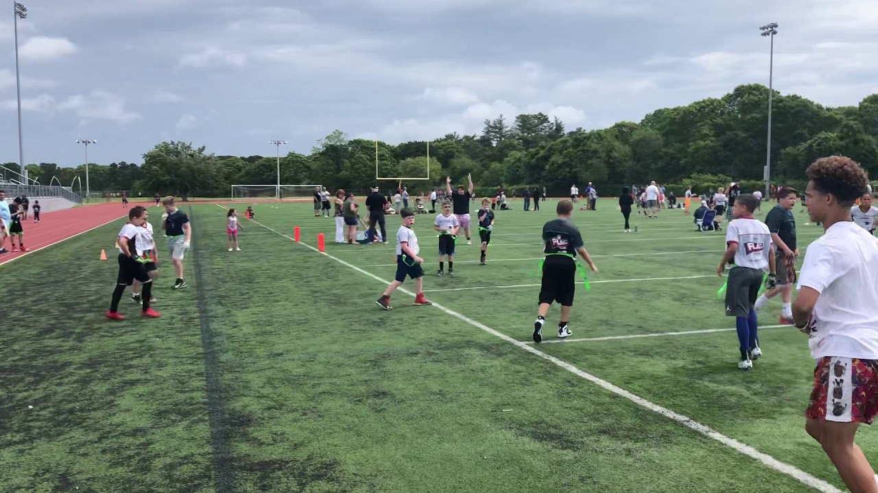 Cape Cod Youth Flag Football Spring 2019 - TD Grab - YouTube