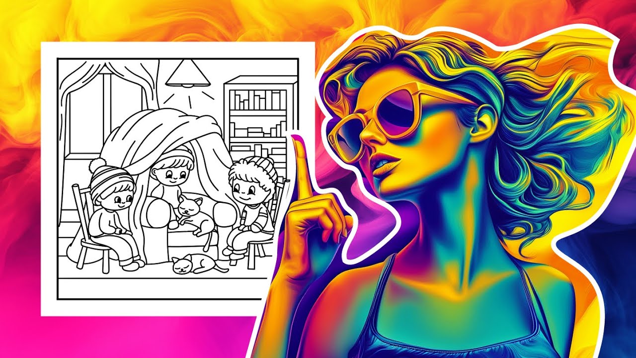 How did This Cute Scene Get So Colorful ?Color With Me Family Vibes ...