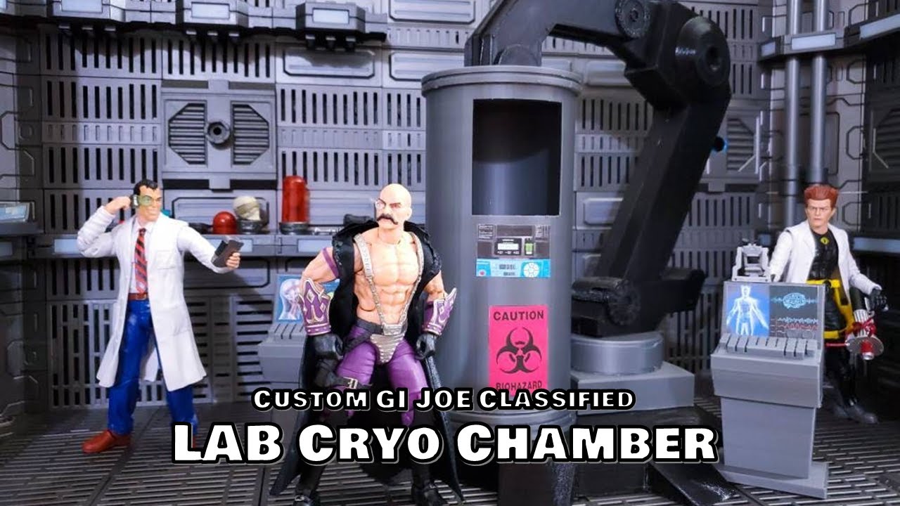 Custom 1:12 Dr. Mindbender Laboratory Cryo Chamber Diorama Prop Set for ...