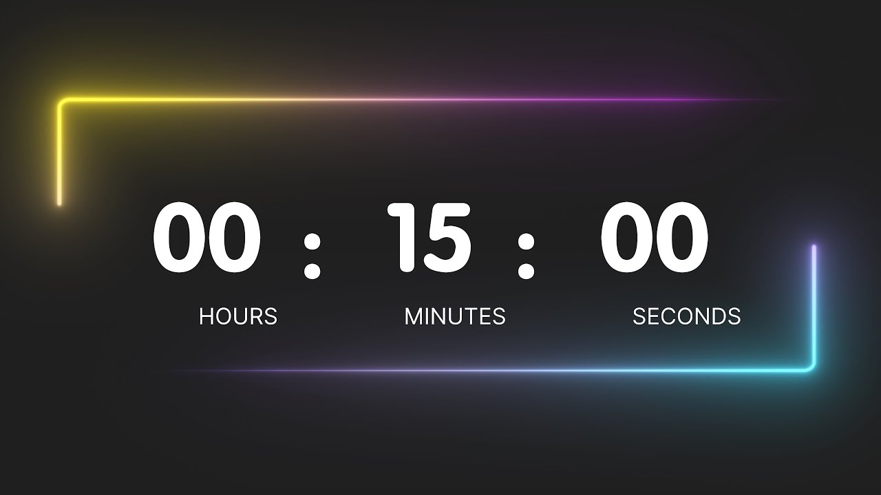 15 minute countdown | Tomato Learning Method - YouTube