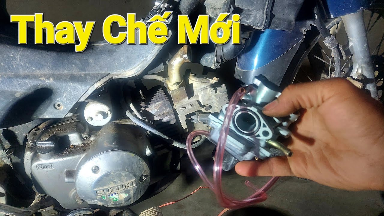 cách thay chế hòa khí xe viva Suzuki tại nhà nhanh nhất - YouTube