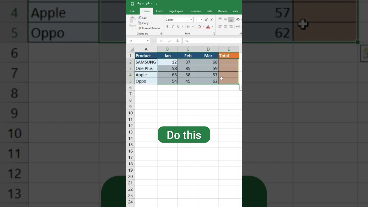 Very Fast Way To Calculate Total In Excel shorts acgtutorial Very Fast Way To Calculate Total In Excel shorts acgtutorial