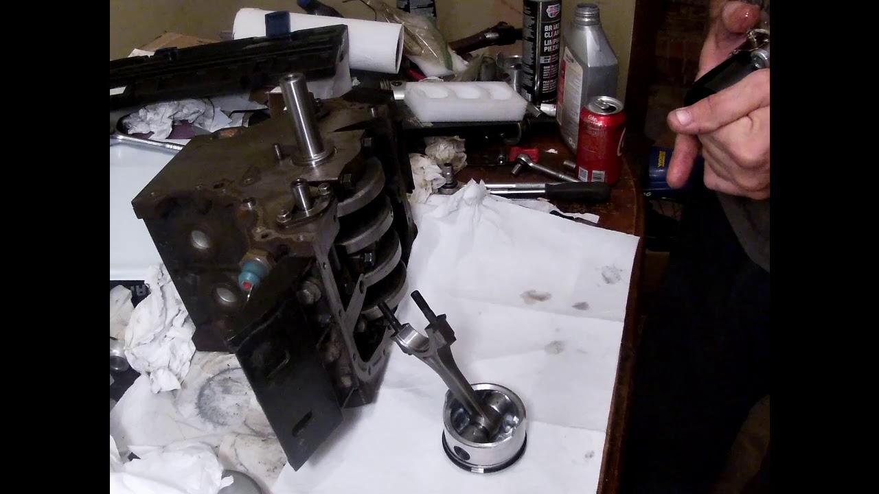 Joyner spyder 650 complete engine rebuild part #6 piston and balancer ...