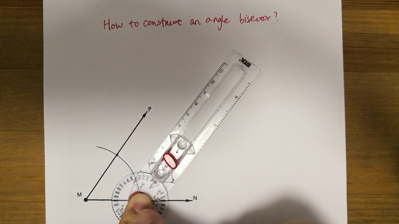 How to construct an angle bisector? - YouTube