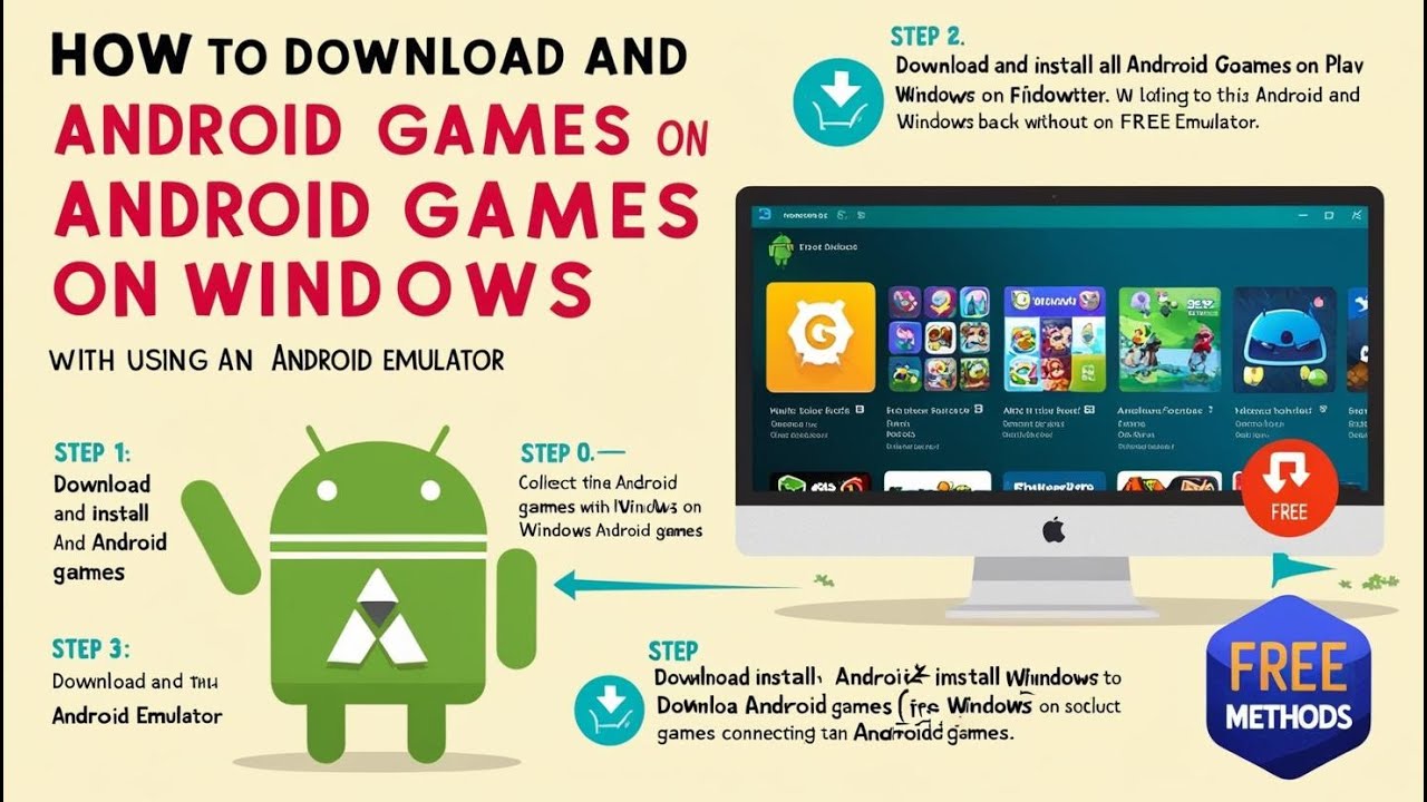 HOW TO DOWNLOAD AND INSTALL ANDROID GAMES ON WINDOWS WITHOUT ANY ...