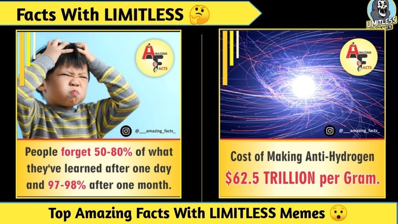 Top Amazing Facts With Limitless Memes 😲 #2 - YouTube
