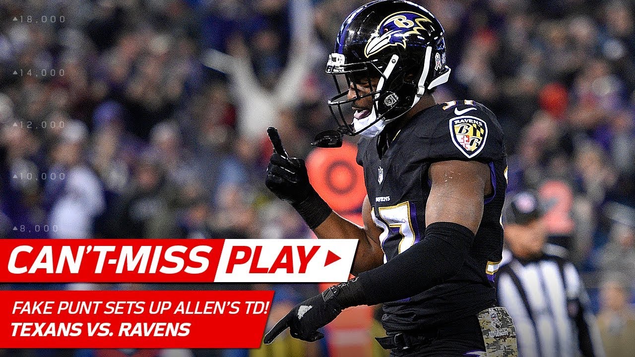 Ravens Fake Punt Pass Sets Up Allen's Powerful TD Blast! | Can't-Miss ...