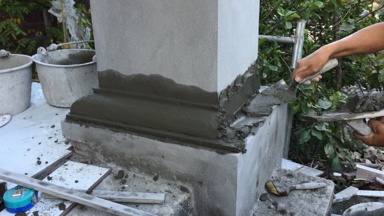 Smart Techniques Building Column Fastest Simple - Rendering Sand ...