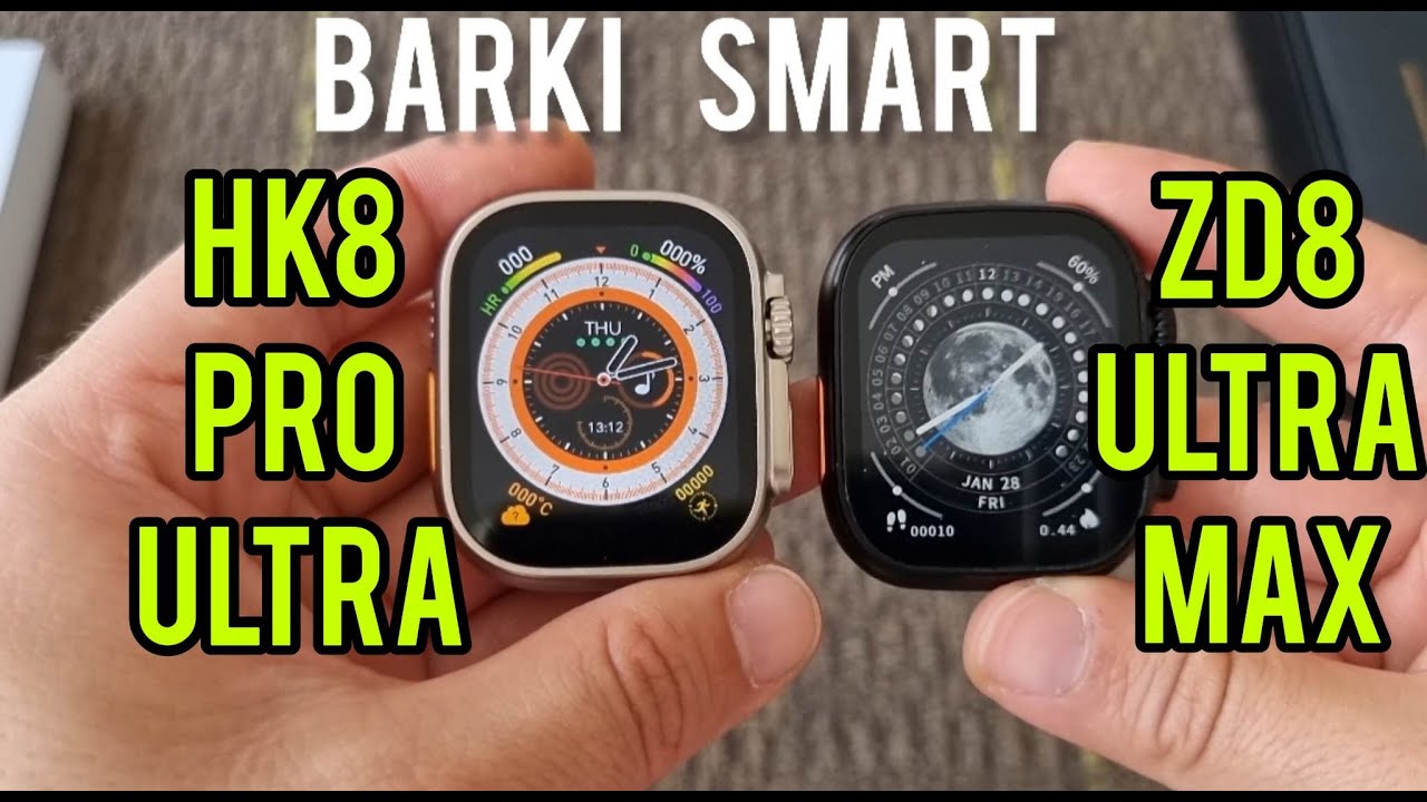 Comparación Hk8 Pro Ultra Vs ZD8 Ultra Max - YouTube