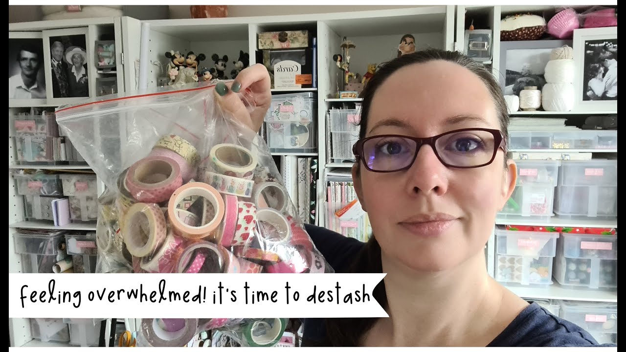 Feeling Completely Overwhelmed, it's Time to Destash! - YouTube