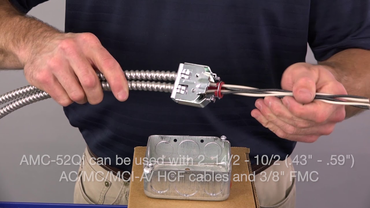 Bridgeport's AMC-52QI E-Z Lock Steel Duplex Connectors - YouTube